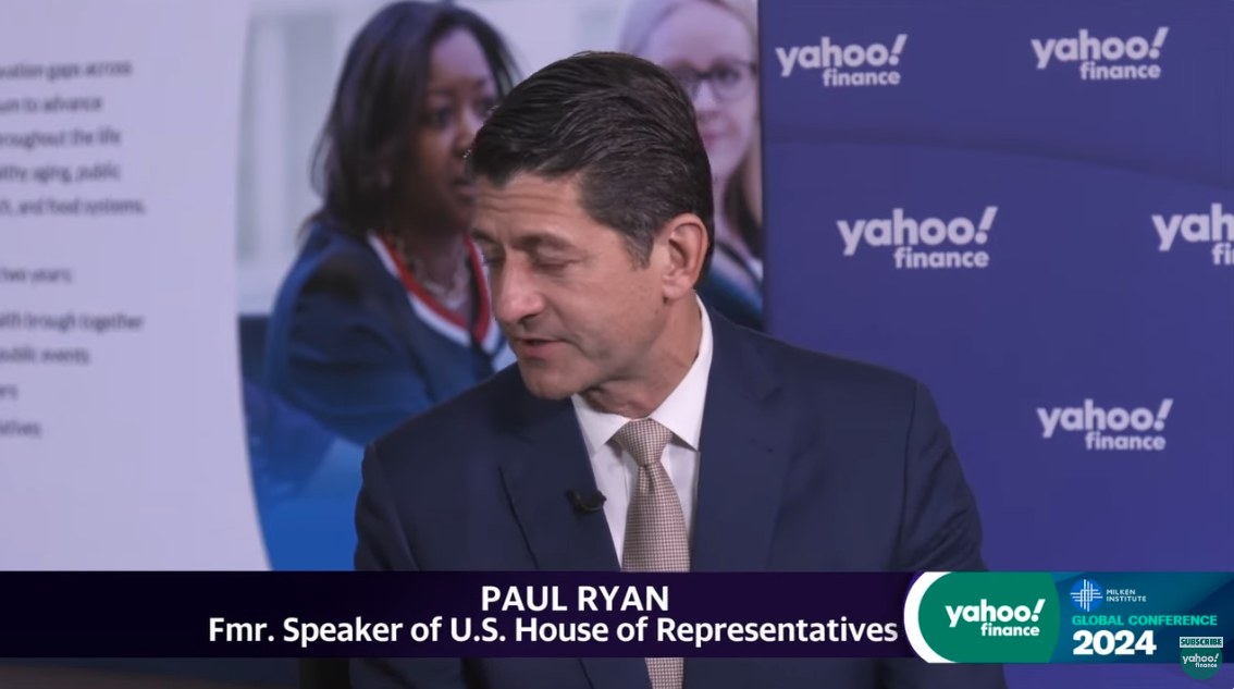 On Yahoo! Finance, Ryan discusses Speaker Mike Johnson, the policy ...